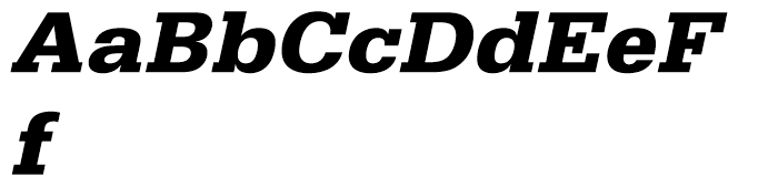 Egyptienne Bold Wide Oblique