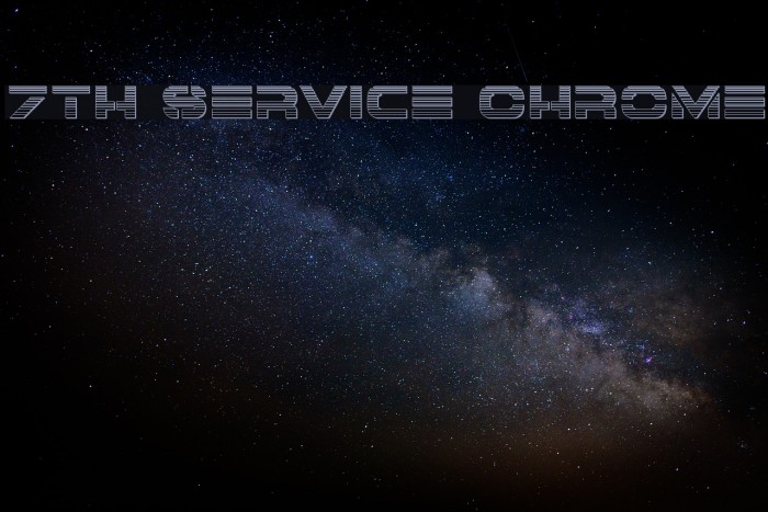 7th Service Chrome Font - FFonts.net