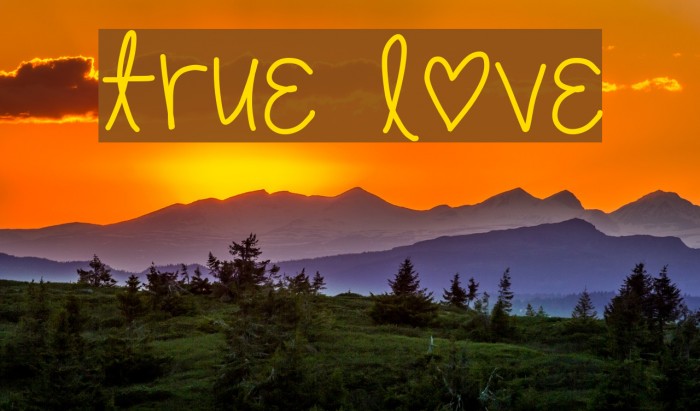 [true love] Font - FFonts.net