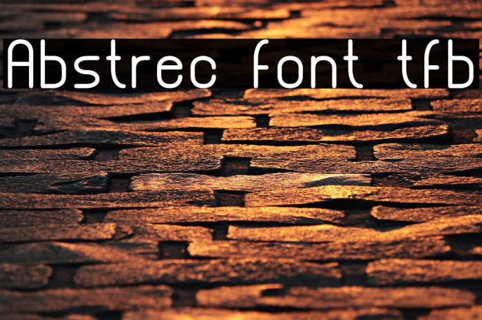 Abstrec font tfb Font - FFonts.net