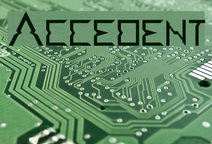 Accedent Font - FFonts.net