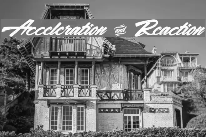 Acceleration & Reaction Font | Details & Characters — FFon