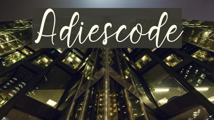 Adiescode Font - FFonts.net