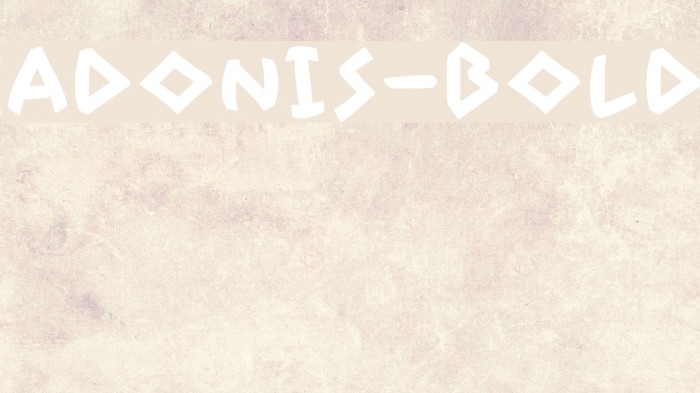 Adonis-Bold Font - FFonts.net