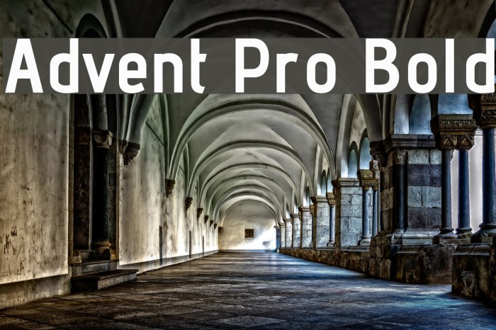 Advent Pro Bold Font - FFonts.net