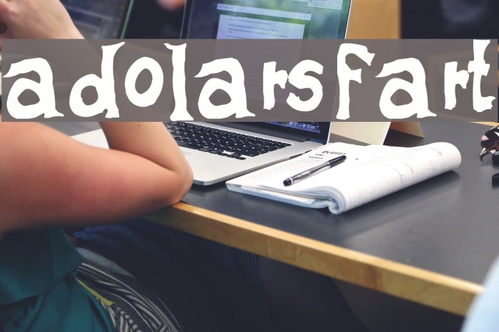 adolars fart Font - FFonts.net