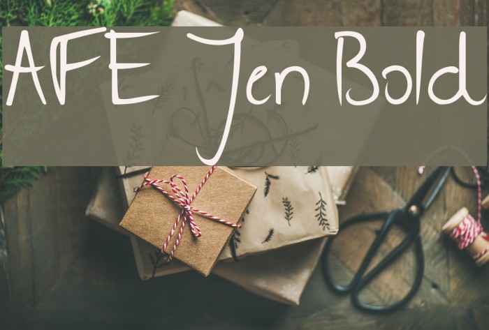 AFE Jen Bold Font - FFonts.net