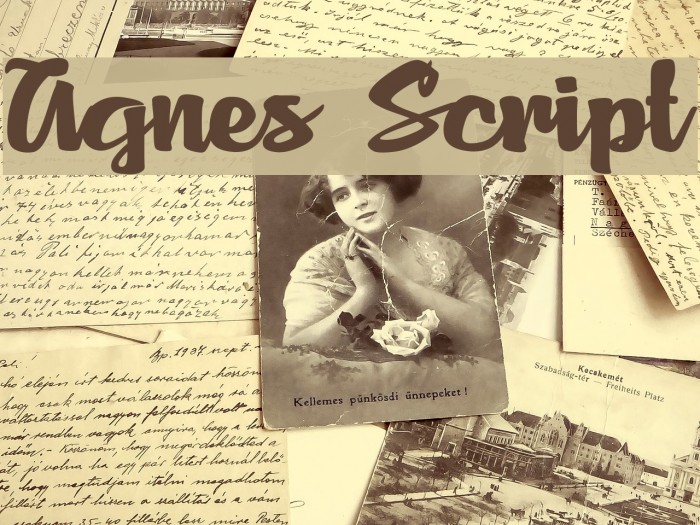 Agnes Script Font - FFonts.net