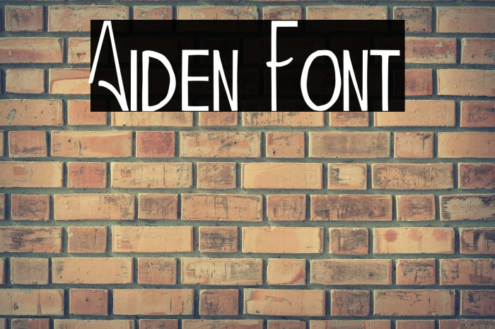 Aiden Font - FFonts.net