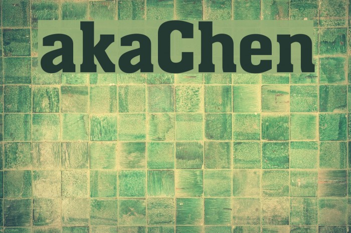 akaChen Font - FFonts.net