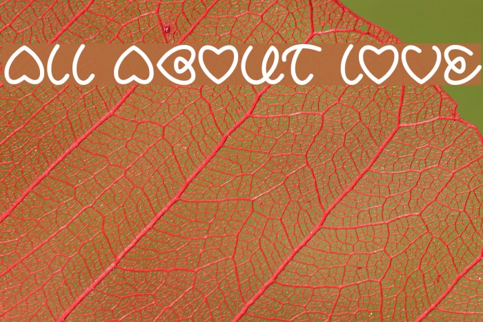ALL ABOUT LOVE Font - FFonts.net