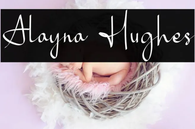 Alayna Hughes Font | Free Download (TTF/OTF) | FFonts.net