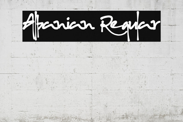 Albanian Regular Font - FFonts.net