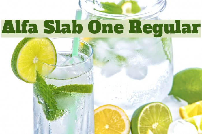 Alfa Slab One Regular Font - FFonts.net