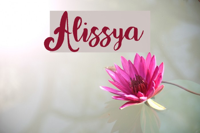 Alissya Font - FFonts.net