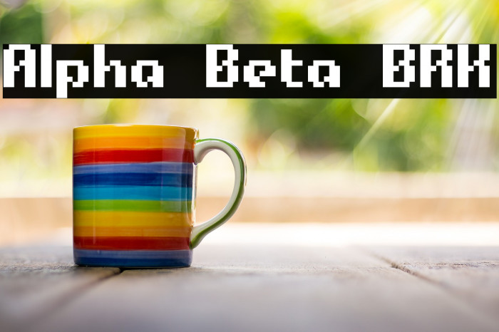 Alpha Beta BRK Font - FFonts.net