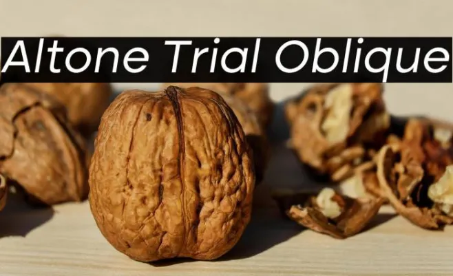 Altone Trial Oblique Font | Free Download (TTF/OTF) | FFonts