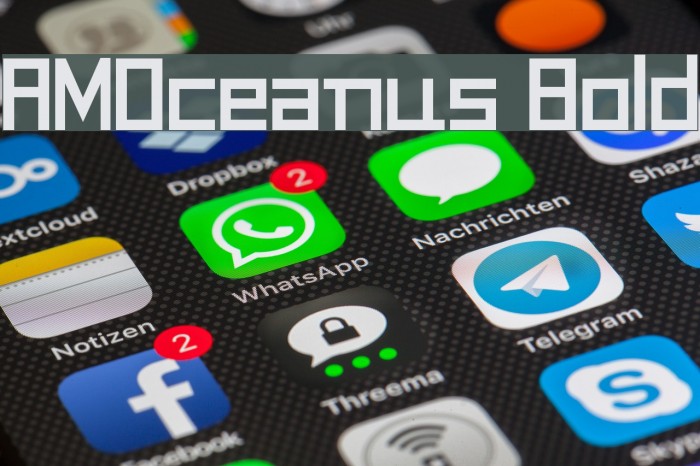 AMOceanus Bold Font - FFonts.net