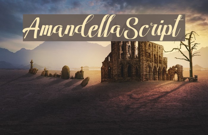 AmandellaScript Font - FFonts.net