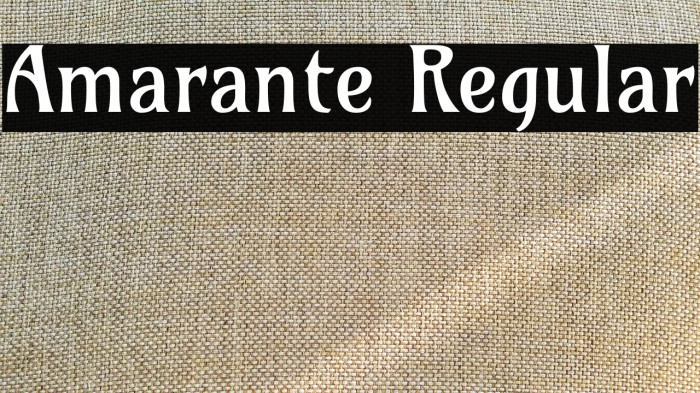 Amarante Regular Font - FFonts.net