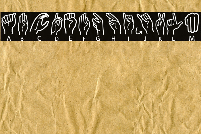 American Sign Lenguage Font - FFonts.net