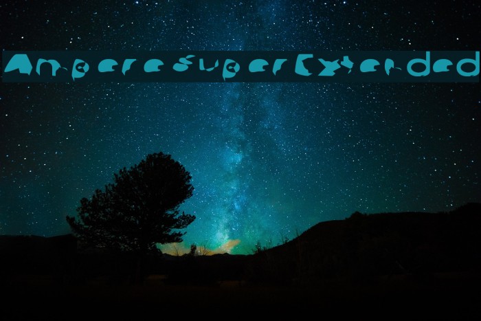 Ampere SuperExtended Font - FFonts.net
