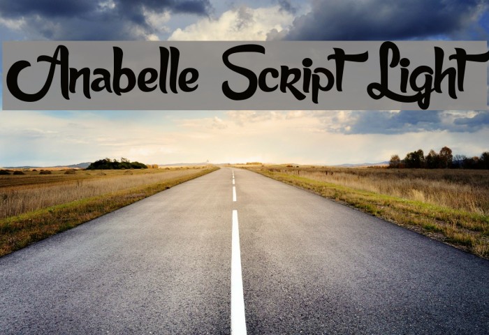 Anabelle Script Light Font - FFonts.net