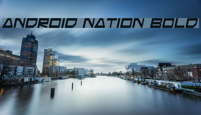 Android Nation Bold Font - FFonts.net