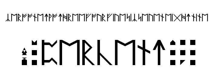 Anglo Saxon Runes Regular Font - FFonts.net