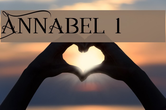 Annabel 1 Font - FFonts.net