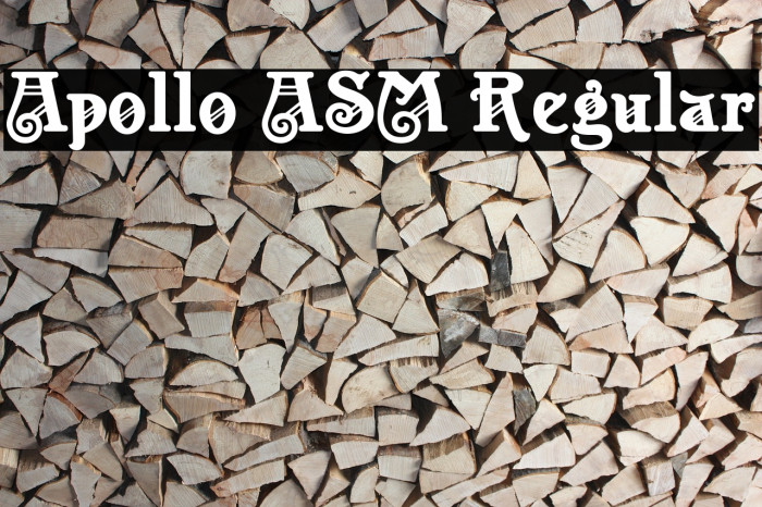 Apollo ASM Regular Font - FFonts.net