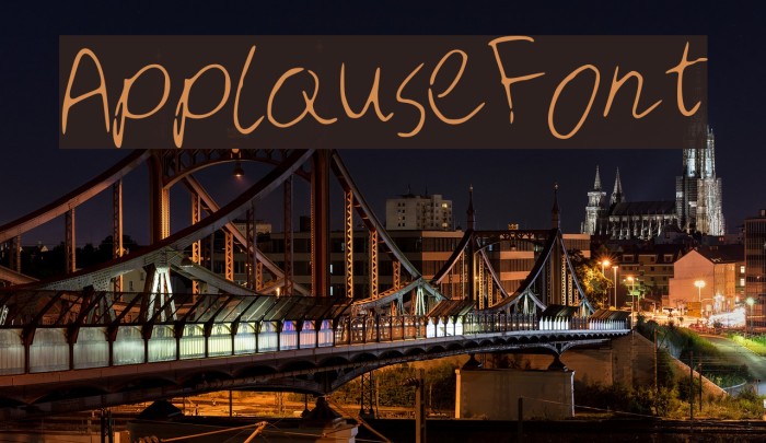 ApplauseFont Font - FFonts.net