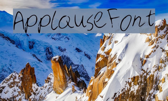 ApplauseFont Font - FFonts.net