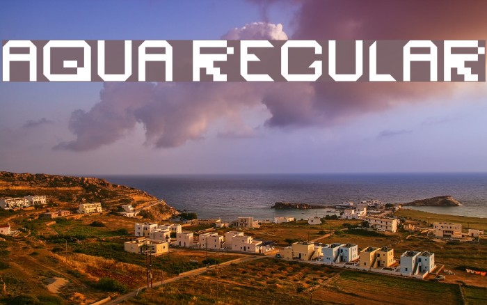 Aqua Regular Font - FFonts.net