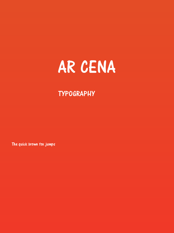 AR CENA Font Free Download TTF OTF FFonts