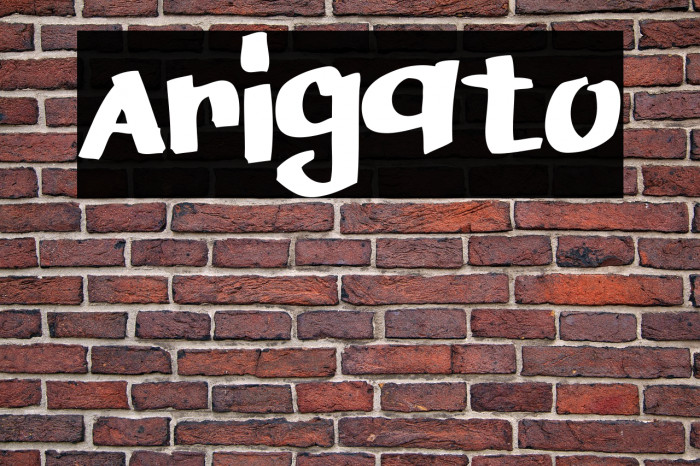 Arigato Font - FFonts.net