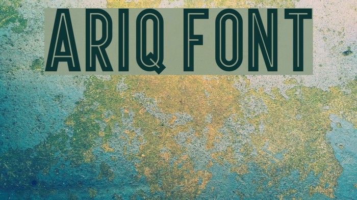 Ariq Font - FFonts.net