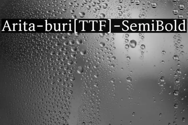 Arita-buri[TTF]-SemiBold Font | Free Download (TTF/OTF) | FFonts.net