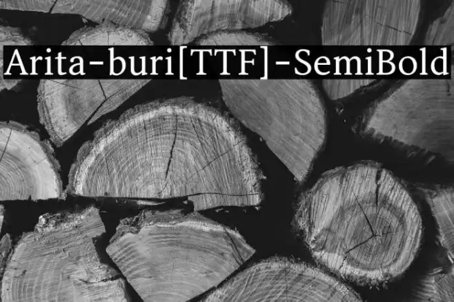 Arita-buri[TTF]-SemiBold Font | Free Download (TTF/OTF) | FFonts.net