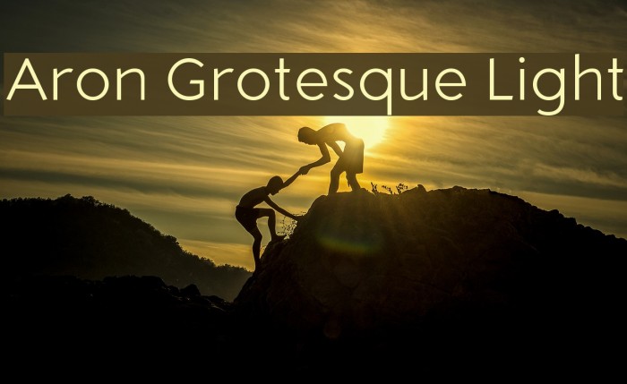 Aron Grotesque Light Font - FFonts.net