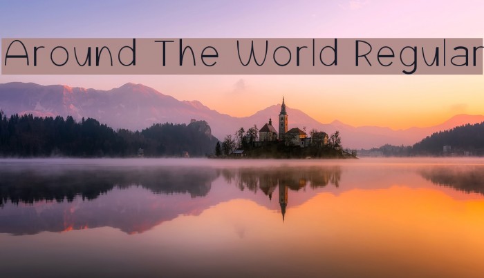 Around The World Regular Font - FFonts.net