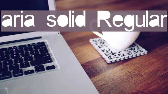 aria solid Regular Font - FFonts.net