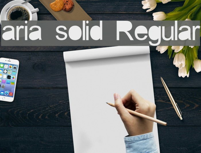 aria solid Regular Font - FFonts.net