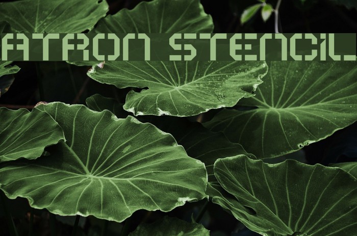 ATRON Stencil Font - FFonts.net