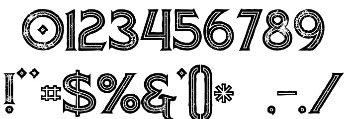 Atlantis Inline Grunge Font - FFonts.net