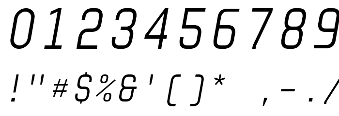 Audimat Mono LightOblique Font - FFonts.net