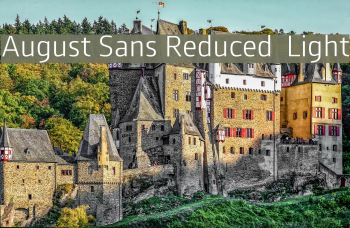 August Sans Reduced 45 Light Font - FFonts.net