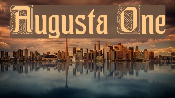 Augusta One Font - FFonts.net