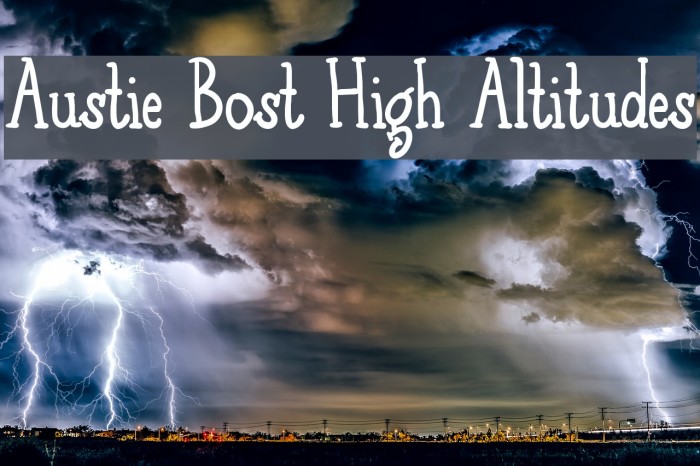 Austie Bost High Altitudes Font - FFonts.net
