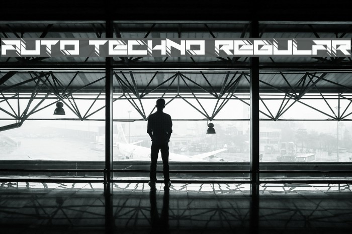 Auto Techno Regular Font - FFonts.net